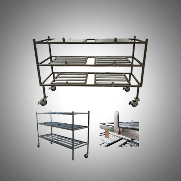 3 Tier MOBI Side Loading Mortuary Roller Rack - Genelyn North America