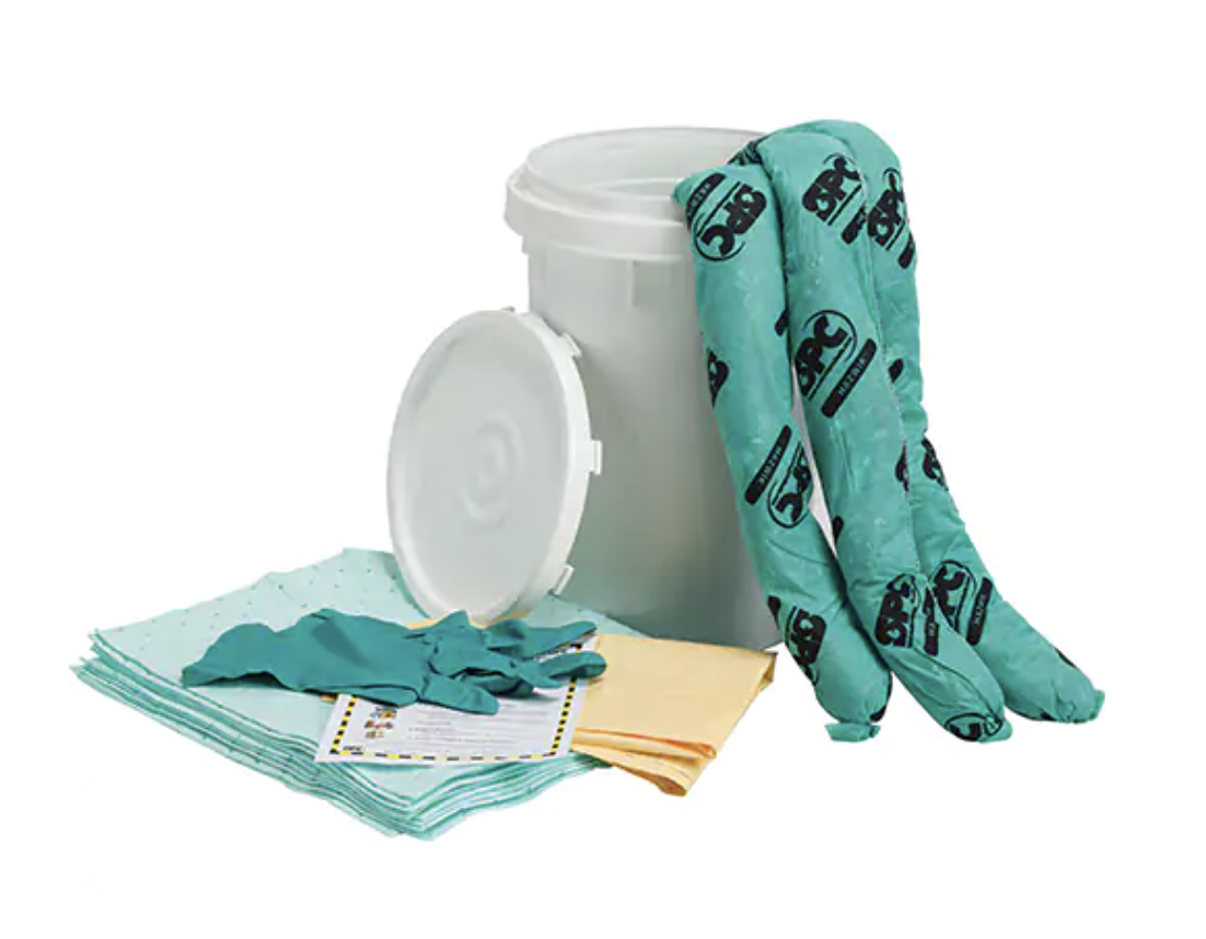 Spill Kit, Hazmat, Pail, 10 US gal. Absorbancy - Genelyn North America